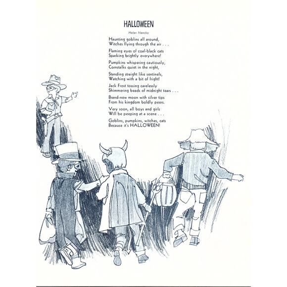 None and/or Unknown | Other | Halloween Helen Nencka 97s Poem Retro ...